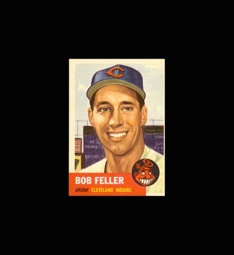 LOT of (5) 1953-1959 Topps Vintage Baseball Cards - Bob Feller #54 ...
