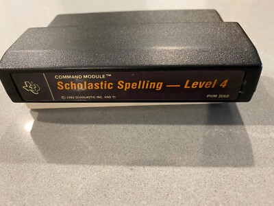 Texas Instruments TI-99 4A computer cartridge Scholastic Spelling Level ...