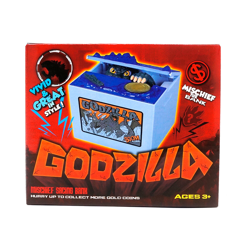 Godzilla Piggy Bank Money Box Monster Coin Bank Music Savings Funny Toy ...