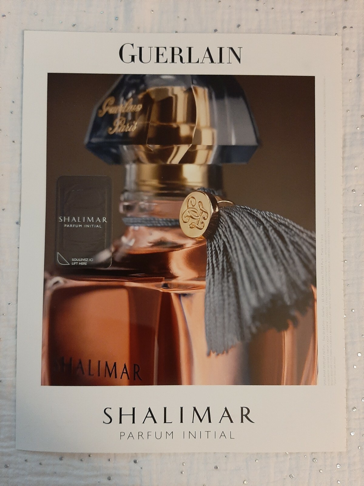 Publicité papier Parfum. Perfume Ad Guerlain Shalimar parfum initial ...
