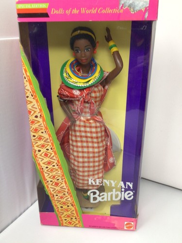 Vintage 1990's Barbie 'Kenya' Doll Mattel Special Edition ~Dolls of the ...