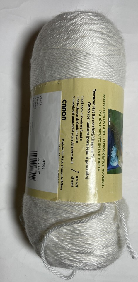 CARON SIMPLY SOFT yarn 1 Pk. WHITE. I Combine Shipping, See details. | eBay