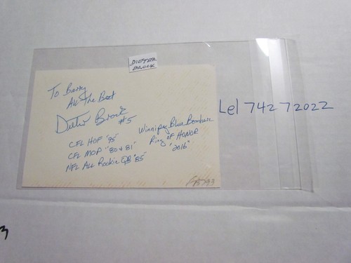 Dieter Brock signed Post Card | eBay