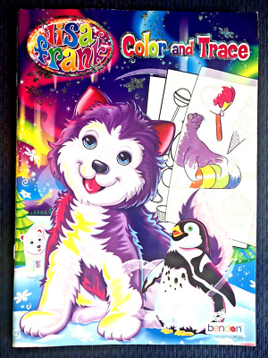 Unused clean Vintage 2012 Lisa Frank Color & Trace book w 3 Character ...