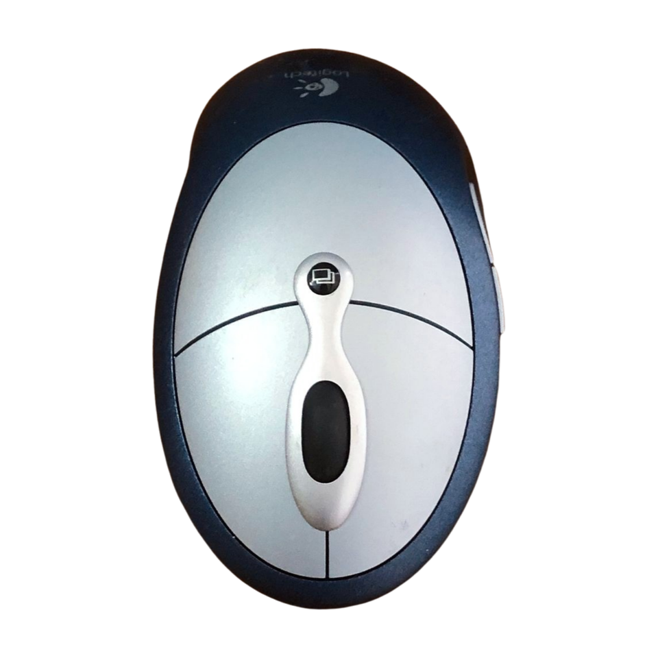 Logitech Cordless Click! Plus M-RAA89 Optical Mouse Blue 6-Buttons ...