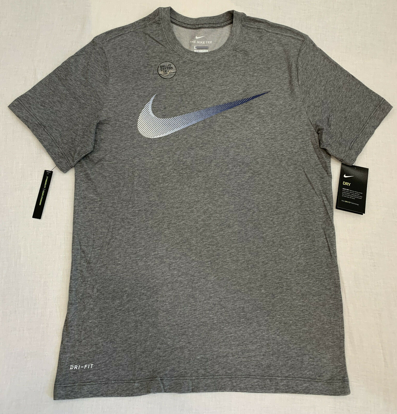 New Men’s Nike DRI-FIT Training Performance Tee T-Shirt Size: (L) LARGE ...