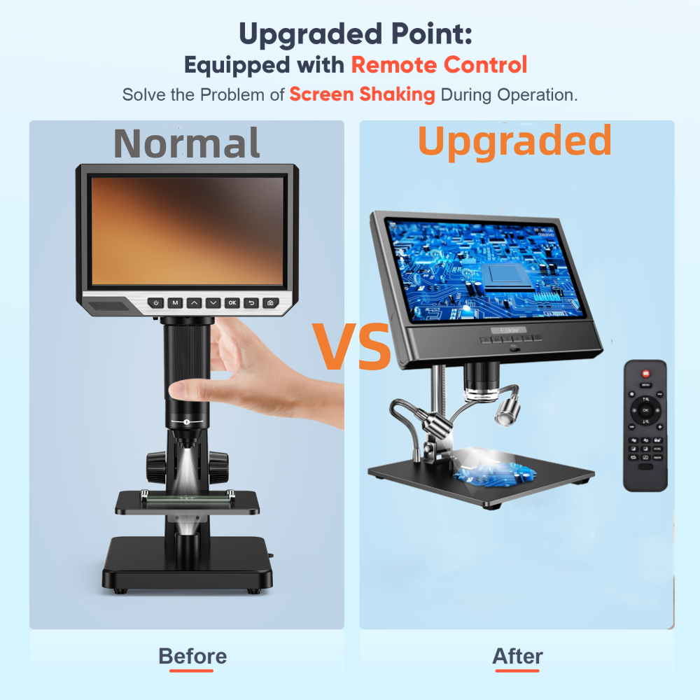Elikliv Digital Microscope 10'' 12MP 1300X Video Camera Magnifier w ...
