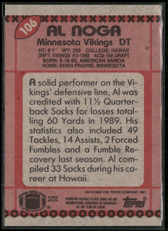 1990 Topps #106 Al Noga | eBay