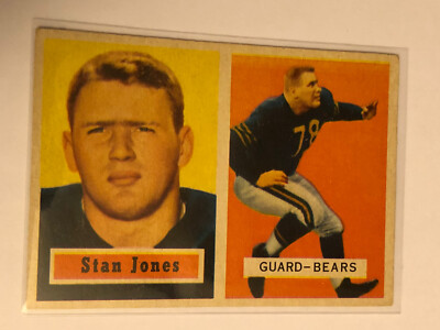 Stan Jones Chicago Bears 1957 Topps #96 | eBay