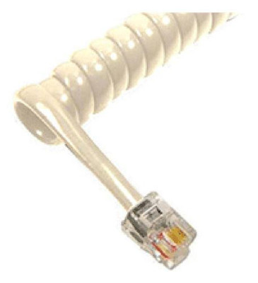 One (1) Misty Cream Six Foot Telephone Handset Coil Cord, New | eBay