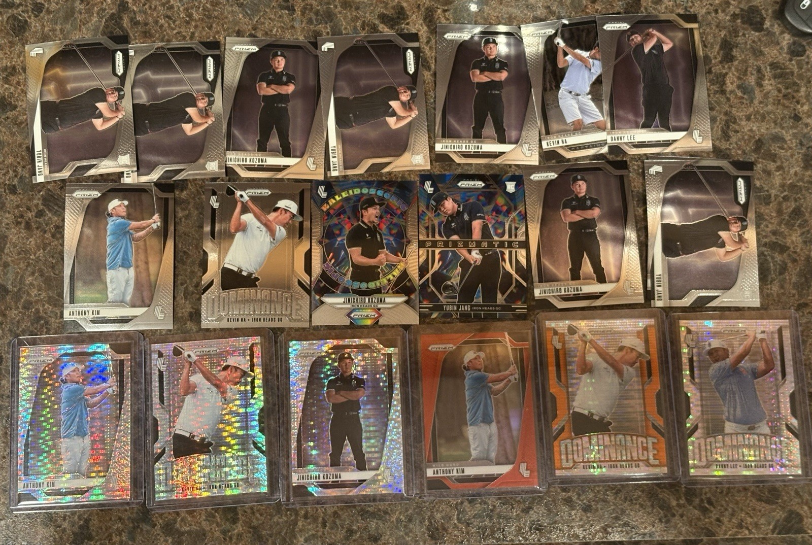 2025 LIV Prizm Golf Card Lot - Iron Heads And Anthony Kim - Numbered ...