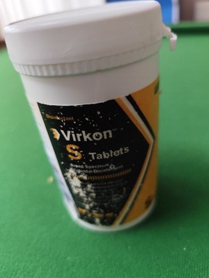 Virkon S 50 x5gm tablets, case of 12 DEFRA approved disinfectant ...