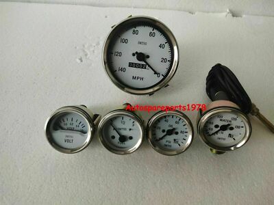 Smiths Kit 100 mm speedometer 52 mm Temp Oil (psi)Pressure Fuel volt ...