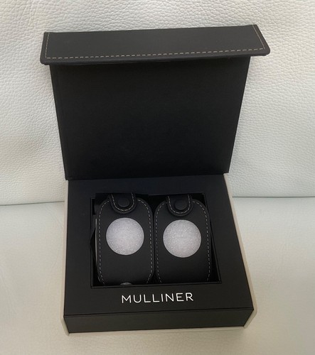 BENTLEY MULLINER GENUINE 2 X BLACK LEATHER CAR KEY FOB COVER CASES IN ...