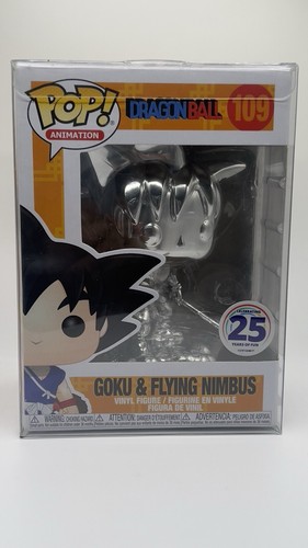 Funko Pop Funimation : Goku & Flying Nimbus Silver Chrome #109 *Rare | eBay