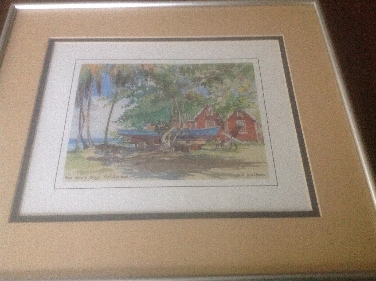 Jim Walker Framed Print ''Six Men's Bay Barbados '' | eBay