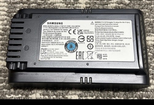 GENUINE Samsung Jet 90 / Jet 70 75 Cordless Vacuum Battery VCA-SBT90 ...