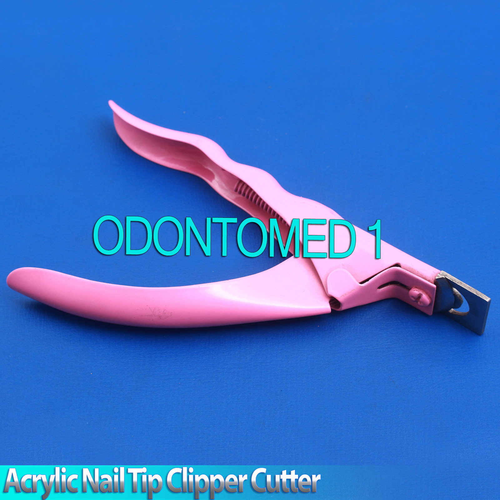 Pink Stainless Steel Nail Cutter Clipper for Acrylic False Tips Remover ...