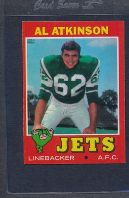 1971 Topps #048 Al Atkinson Jets EX/MT *923 | eBay