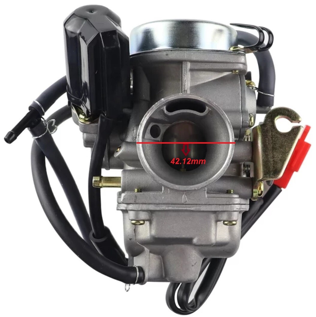 VERGASER komplett mit E-Choke GY6 125/150ccm CHINA ROLLER 4-TAKT 152QMI ...