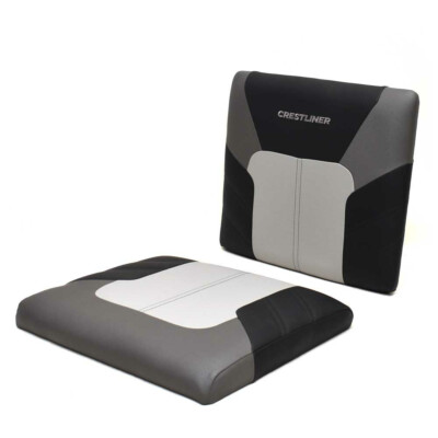 Crestliner Boat Bench Seat Cushions 2279669 | Wise Black / Gray | eBay