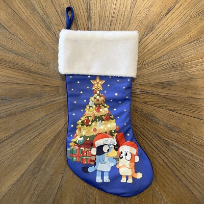KURT ADLER - Bluey and Bingo with Christmas Tree - Christmas Stocking ...