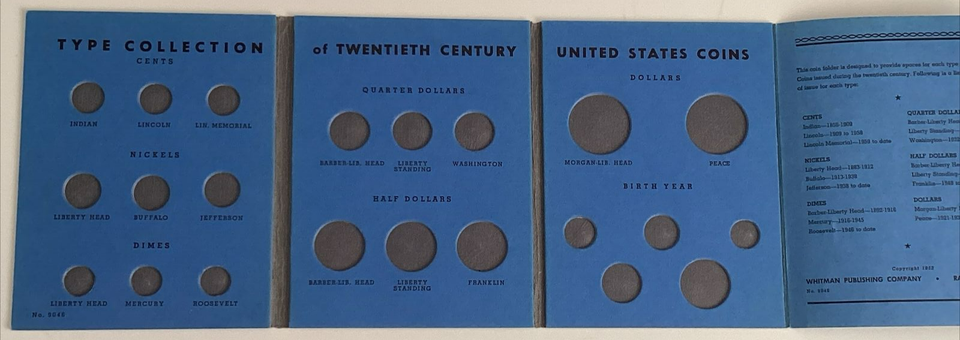 Whitman Coin Collecting Folders - New / Old Stock - Type Collection ...