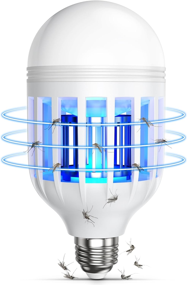 Bug Zapper Light Bulb,2n1 Mosquitoes Killer Lamp Led Electronic Insect ...