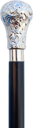 37'' Bat Masterson Replica Brass Walking Stick, Silver Knob Handle | eBay