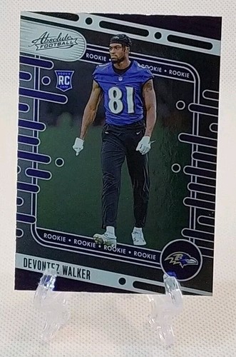 🏈2024 absolute DEVONTEZ WALKER (rookie) football card #181🏈 *Ravens ...
