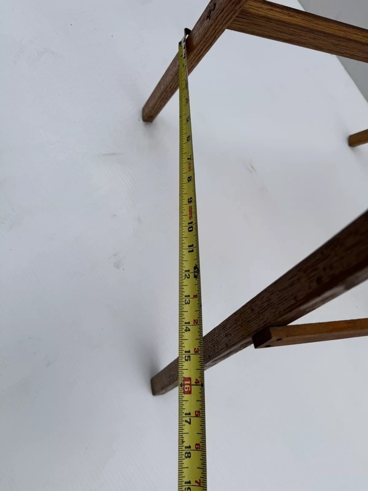 Antique Wood Folding Easel School Chalkboard Desk Scrolling Train ...