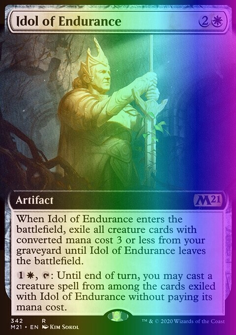 MTG Magic the Gathering Idol of Endurance (342/417) Core Set 2021 LP ...