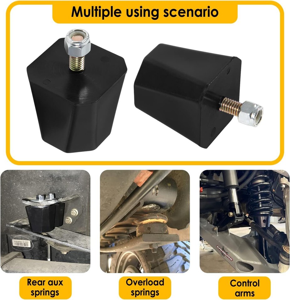 (A Pair) 9.9136G Universal Bump Stop Set 2” Tall Suspensions for ...
