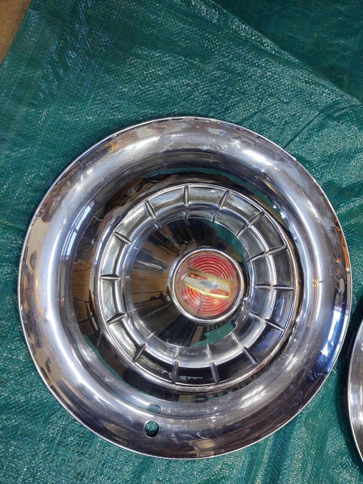 GM OEM 53 1953 1954 54 CHEVY ACCESSORY HUBCAP 15 Wheel Cover Hub Caps ...