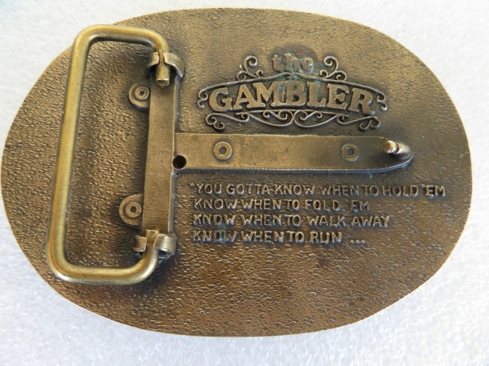 Kenny Rogers The Gambler Belt Buckle With Spinning Spur Brass | eBay