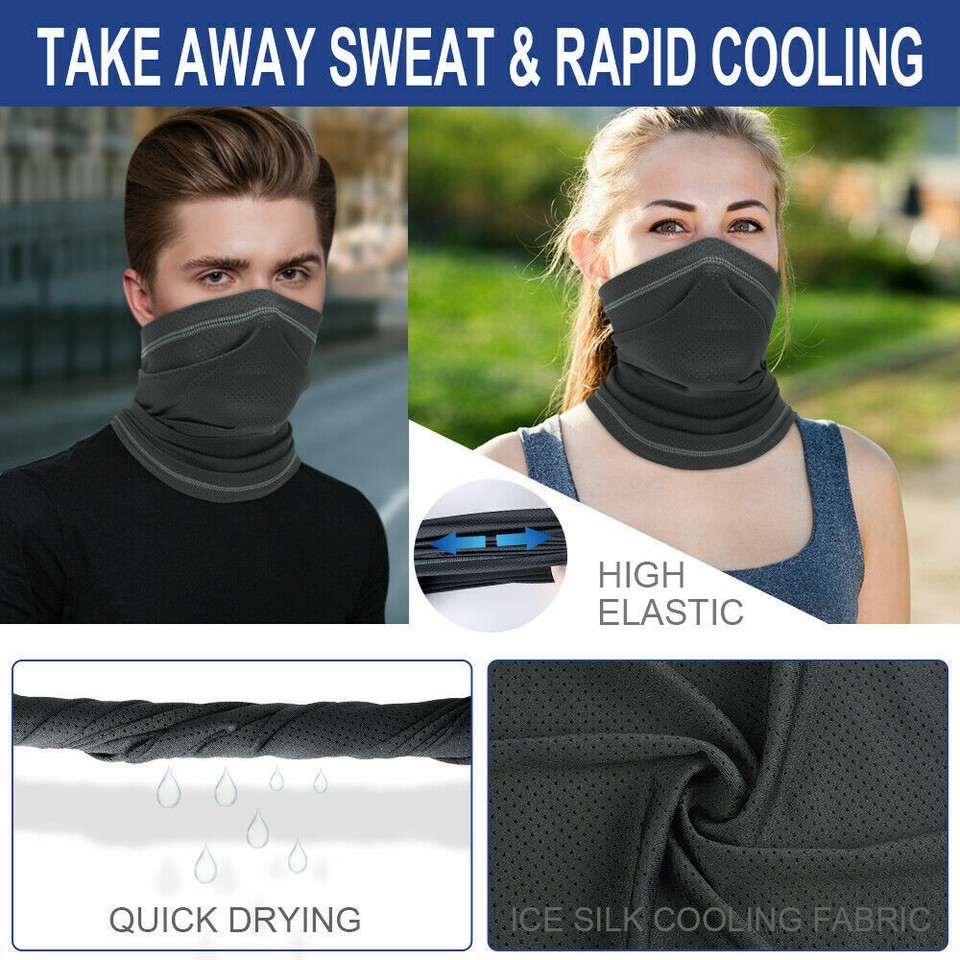 Bandana Face Masks Cover Balaclava Scarf Neck Gaiter Head Band Reusable ...