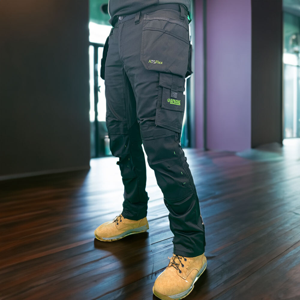 Apache Bancroft Slim Fit Stretch ATS Flex Holster Knee Pad Pockets Work ...