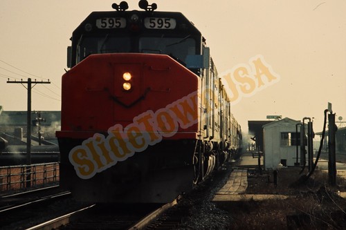 Vtg 1976 Train Slide 595 AMTK Amtrak Engine X4J062 | eBay