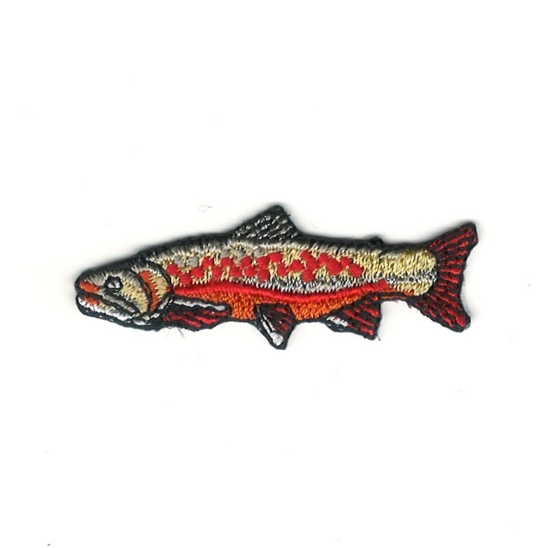 Trout Game Fish Patch Embroidered Cut out Iron on Sew on Lot 4 | eBay