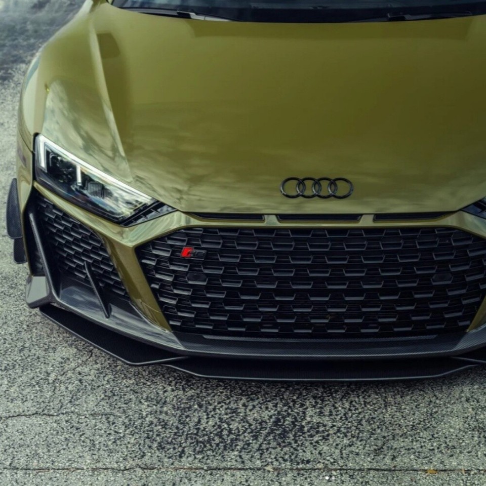 Dry Carbon Fiber Front Splitter Lip For Audi R8 V10 GT Body Kits R8 ...