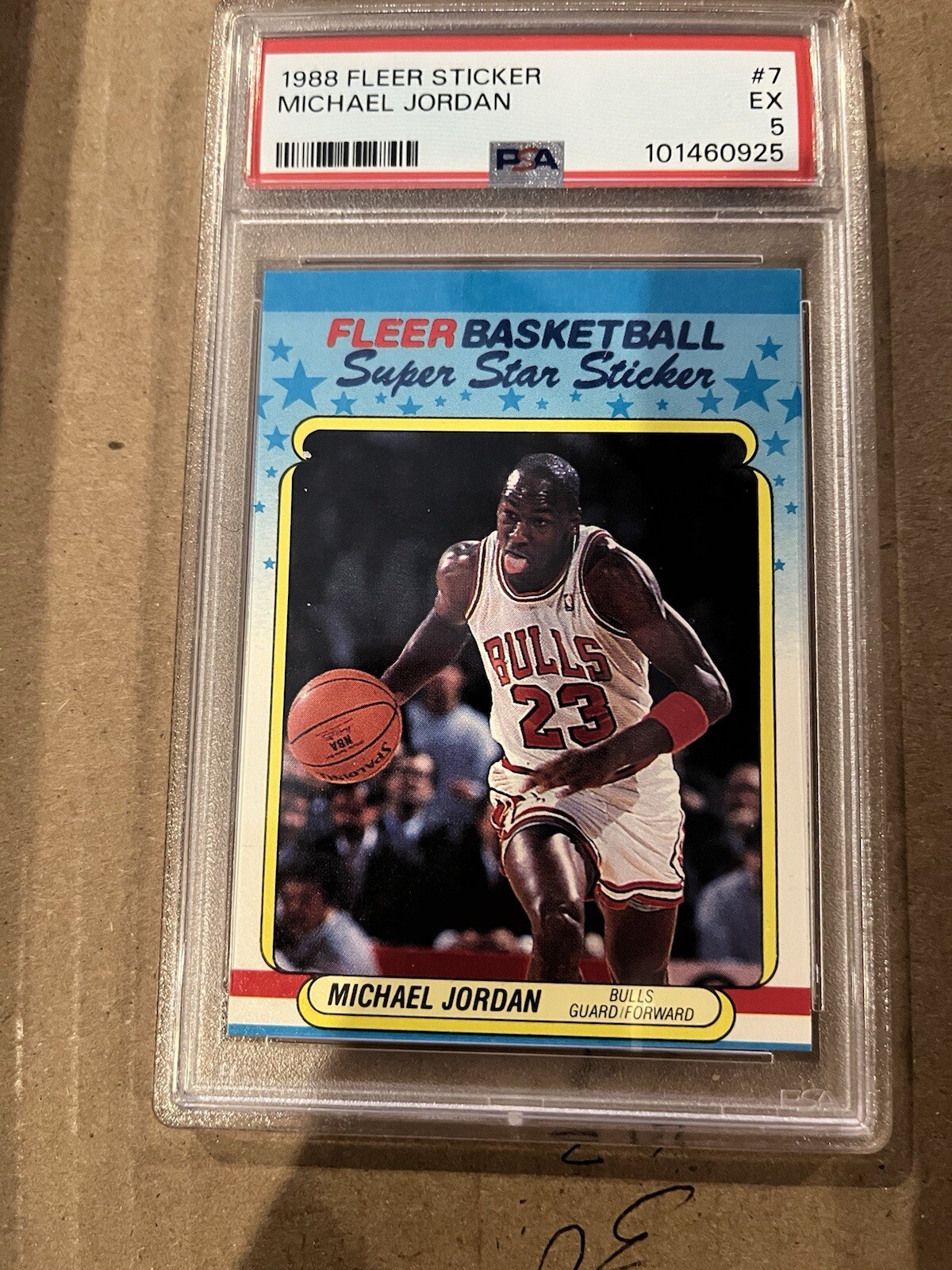 Michael Jordan 1988 Fleer Sticker #7 PSA 5 Chicago Bulls HOF | eBay