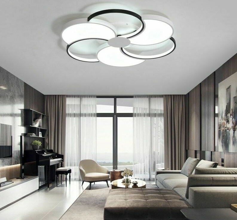 Ceiling Indoor Light Fixture Dimmable Home Interior Lighting Lustre ...