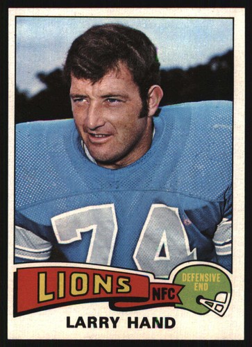1975 Topps #42 Larry Hand EX/EX+ Lions 603609 | eBay
