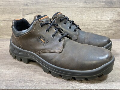 Ecco Rugged Track GTX Waterproof Low Shoes Plain Toe Brown Mens Size EU ...
