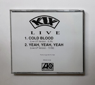 Kix Live 2 Track Promo Sampler CD Yeah Yeah Yeah Cold Blood PRCD 5136 ...