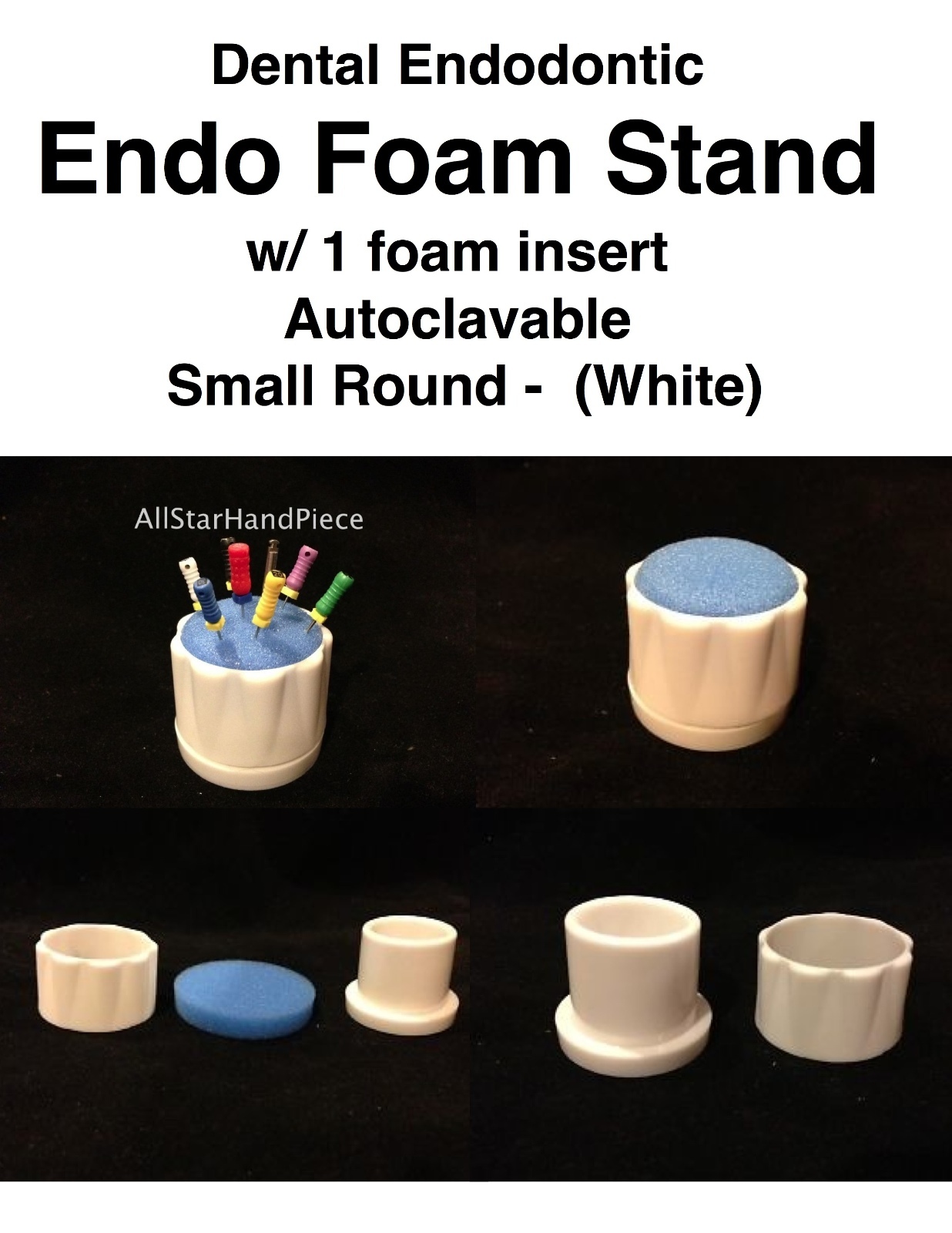 Dental Endodontic - Endo Foam Stand w/ 1 foam insert -Autoclavable ...