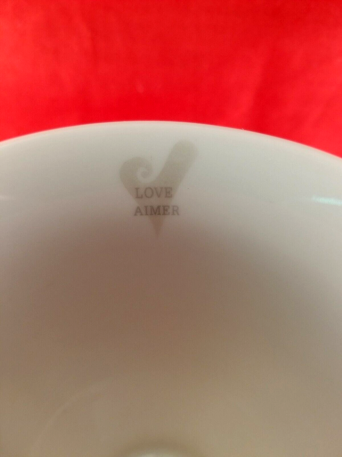 Mary Kay Love Aimer Silver Gray Hearts Pedestal Coffee/Tea Mug | eBay