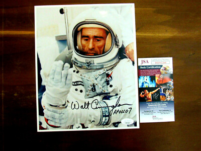 WALT CUNNINGHAM APOLLO 7 NASA ASTRONAUT SIGNED AUTO VTG COLOR 8 X 10 ...