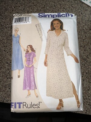 SIMPLICITY 9659 Misses’ Dress Size A - A,B,C,D,E,F Uncut | eBay