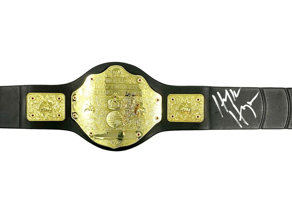 Hulk Hogan Signed WWF WWE Prop Kids Championship Wrestling Belt PSA ...